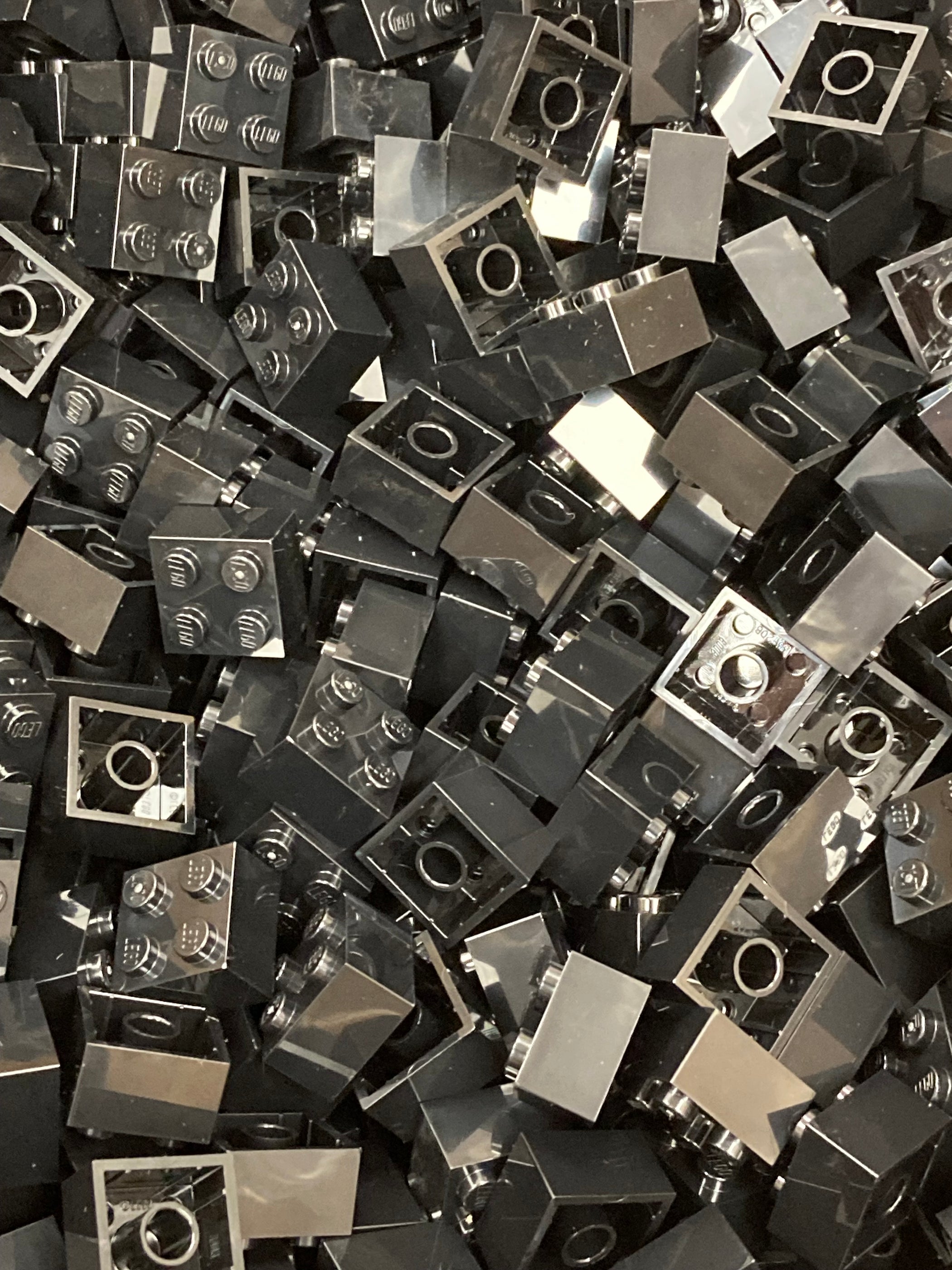 100 x Black LEGO® 2x2 Bricks — Brick Bin